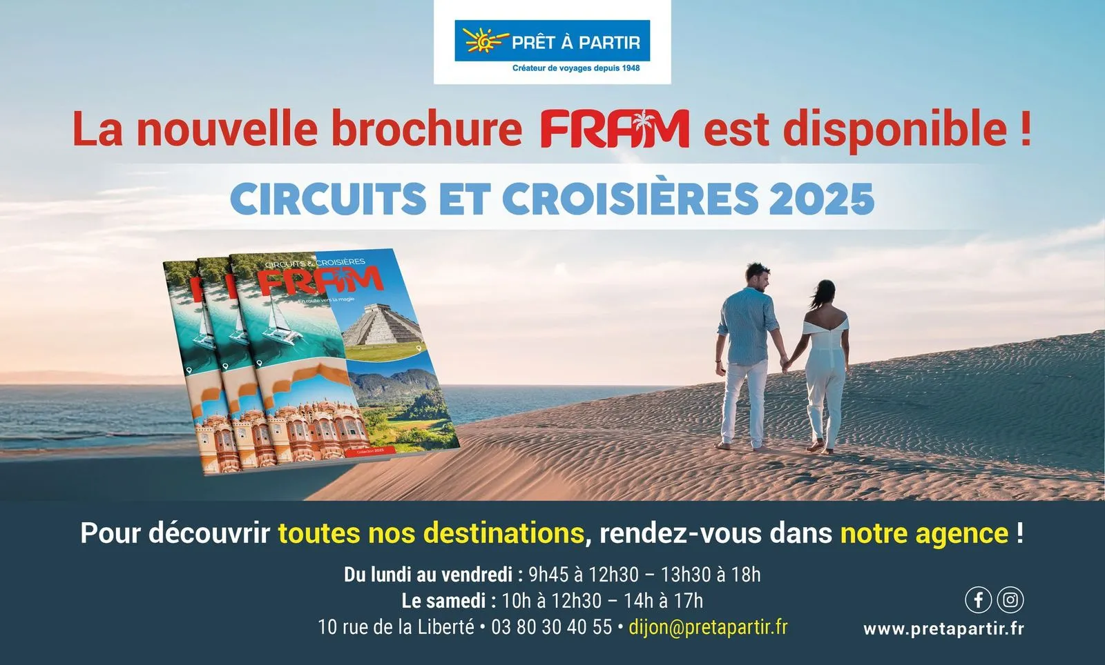 Prêt à Partir : Nouvelle brochure FRAM Hiver 2024/2025